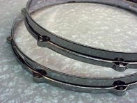 Die Cast Chrome Snare Hoop - 13 in -8 hl — Drum Maker