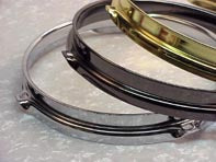 2.3mm Chrome SNARE Hoop - 13 in -6 hl — Drum Maker